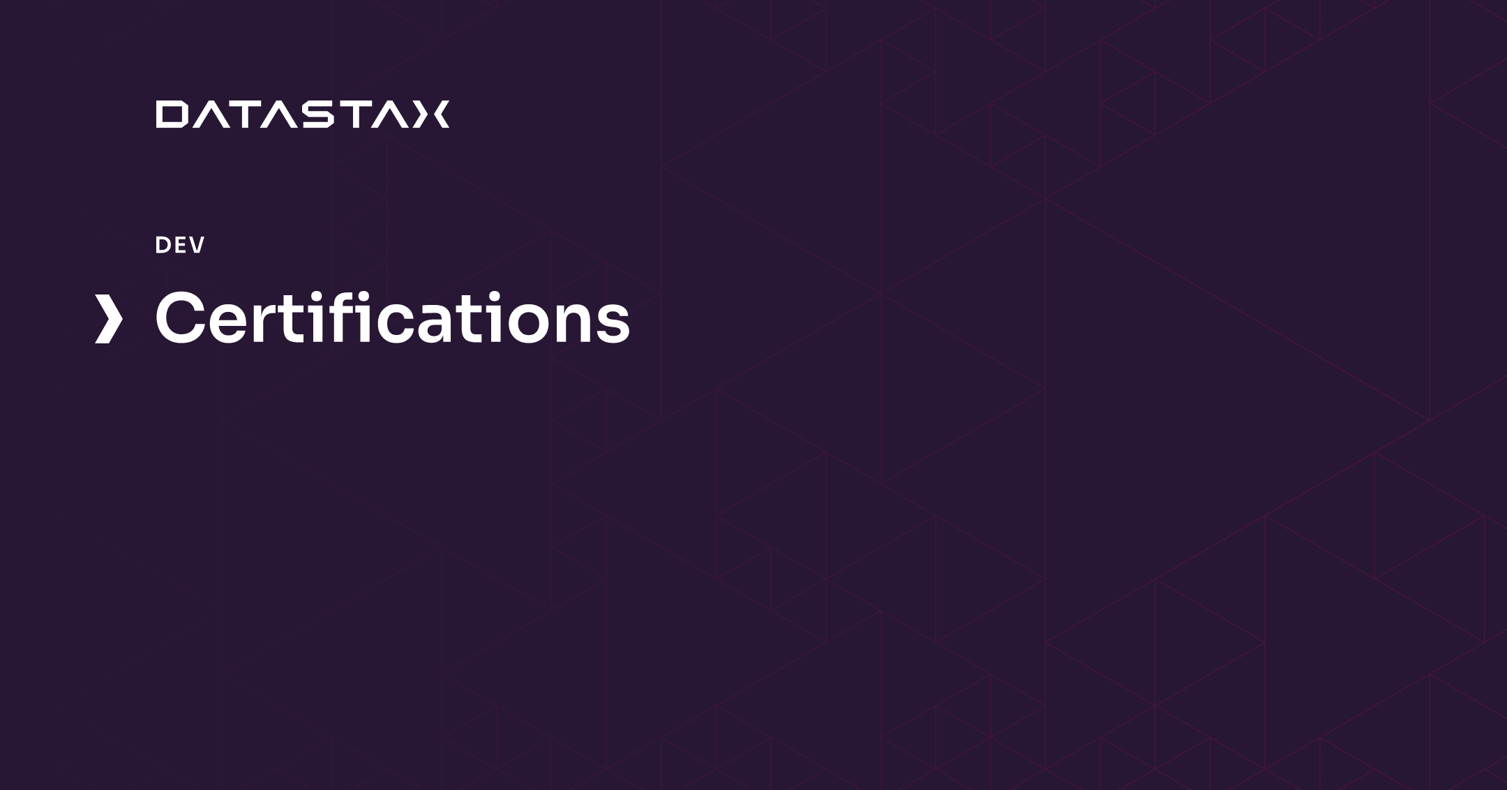 Certifications | DataStax